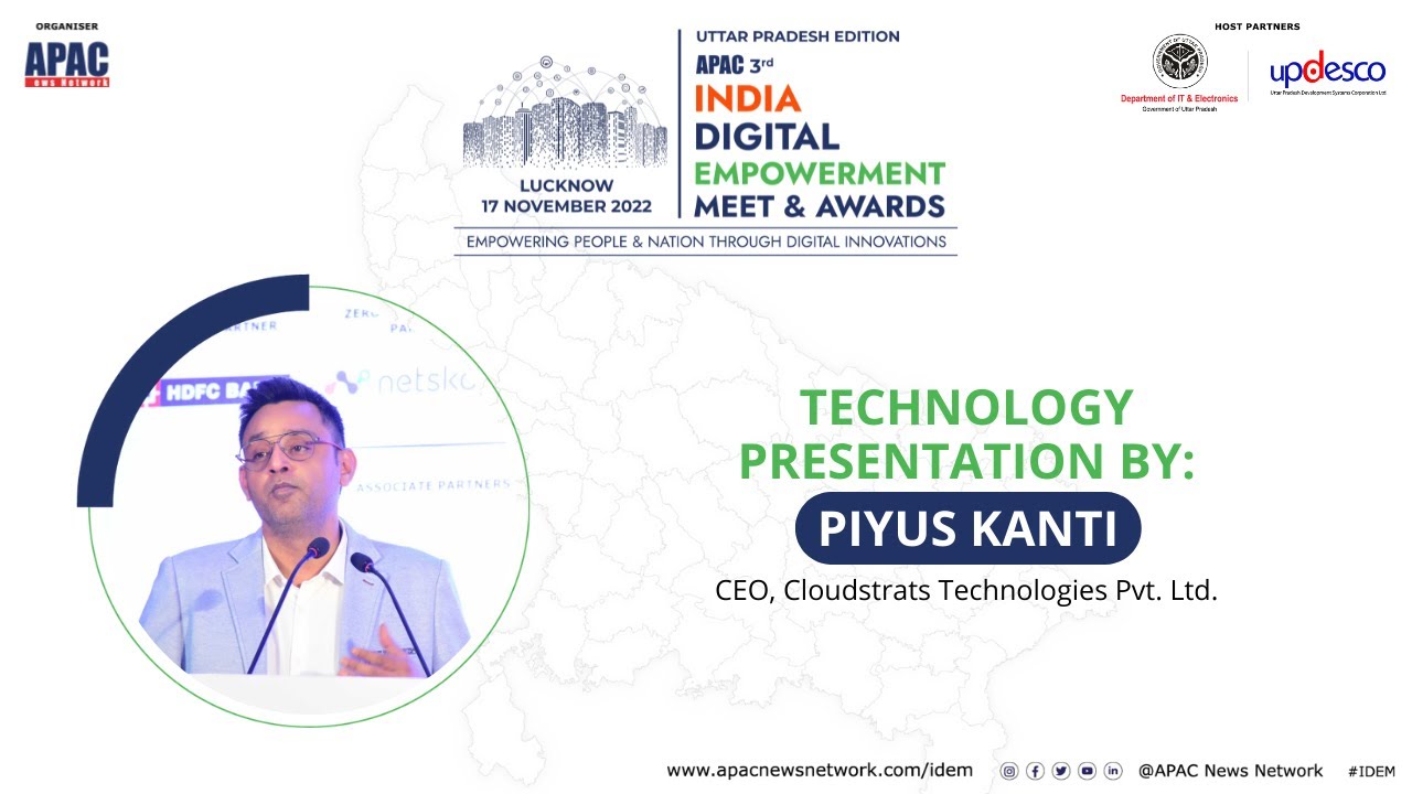 #IDEM | Piyus Kanti, CEO, Cloudstrats Technologies Pvt. Ltd. - YouTube