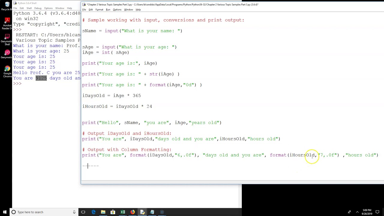 Chapter 2 Various Topic Samples Part 3 - YouTube