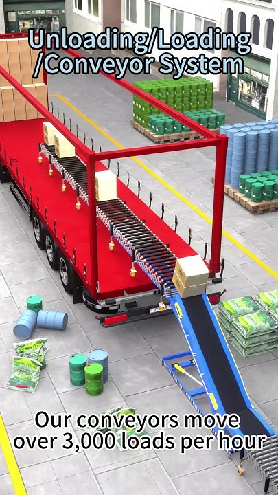 Conveyors for increased efficiency/Unloading/Loading/Conveyor System#conveyor #transportation ...
