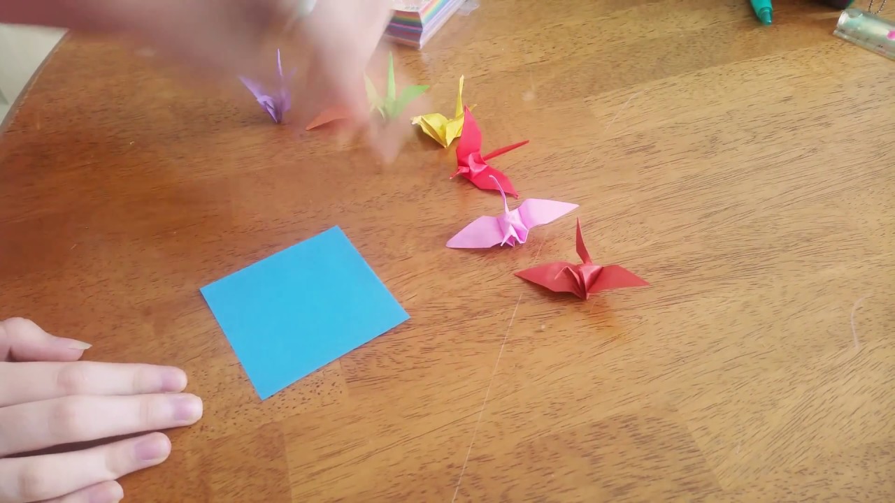EASY Simple Origami Crane Tutorial Beginners - YouTube