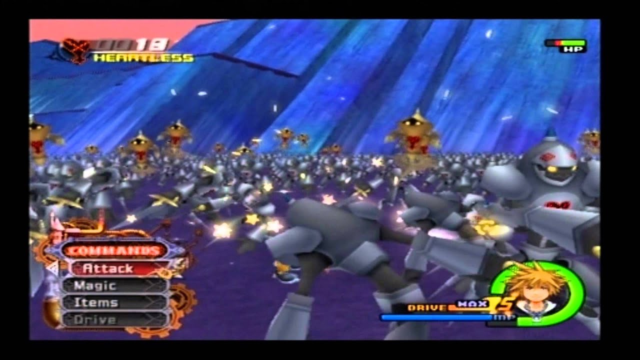 Kingdom Hearts 2 - 1000 heartless battle - YouTube