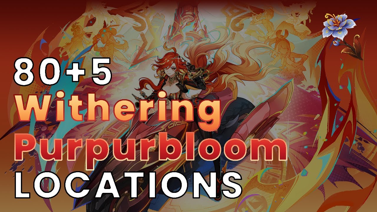 Lokasi 85 Withering Purpurbloom - Genshin Impact - YouTube