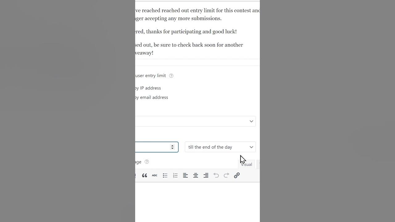 Set Entry Limits For Your WordPress Forms - YouTube