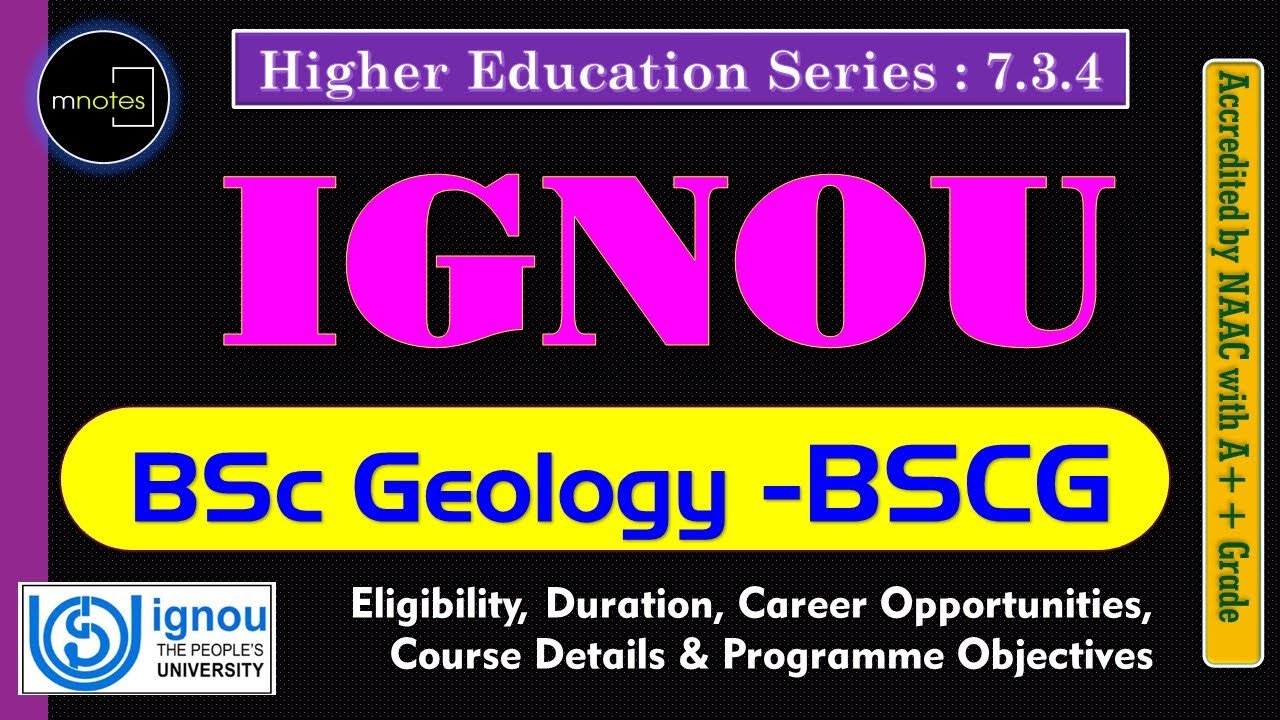 IGNOU | Bachelor of Science | BSCG | BSC GEOLOGY | IGNOU in Malayalam ...