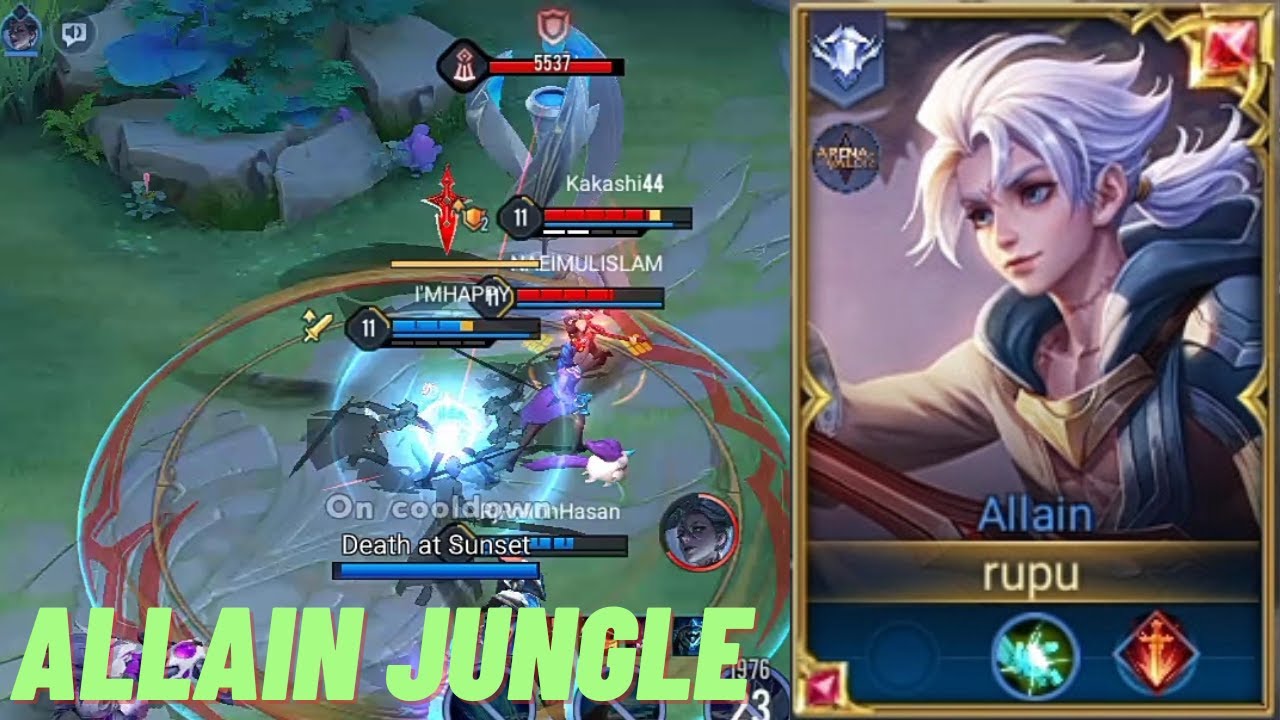 AoV : ALLAIN PRO GAMEPLAY | IN JUNGLE LANE | - ARENA OF VALOR - YouTube