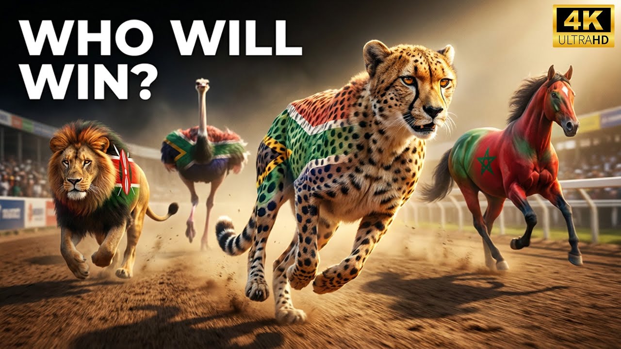 Ultimate ANIMAL RACE: Wild Africa vs Farm Animals! 🏁 Who is Faster ...