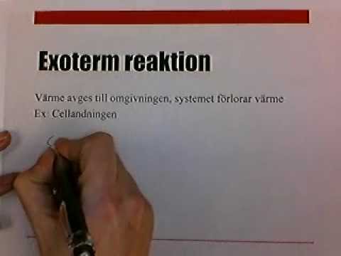 Endoterm och exoterm reaktion - YouTube