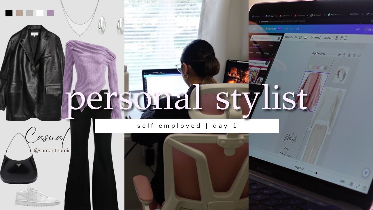 DAY AS A PERSONAL STYLIST🤍👩🏼‍💼| self employed, first day, military wife ...