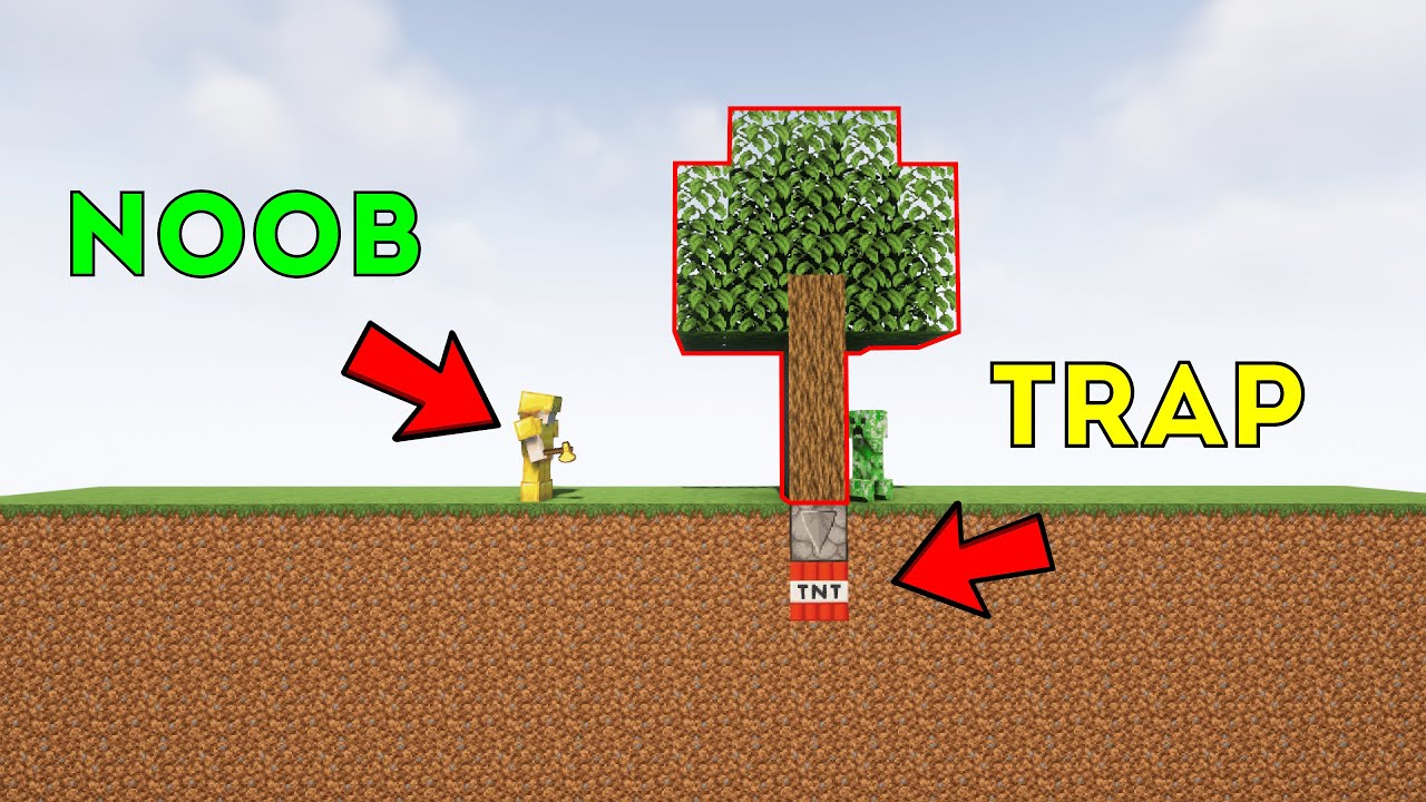TOP 5+ HIDDEN TNT TRAPS In Minecraft! - YouTube