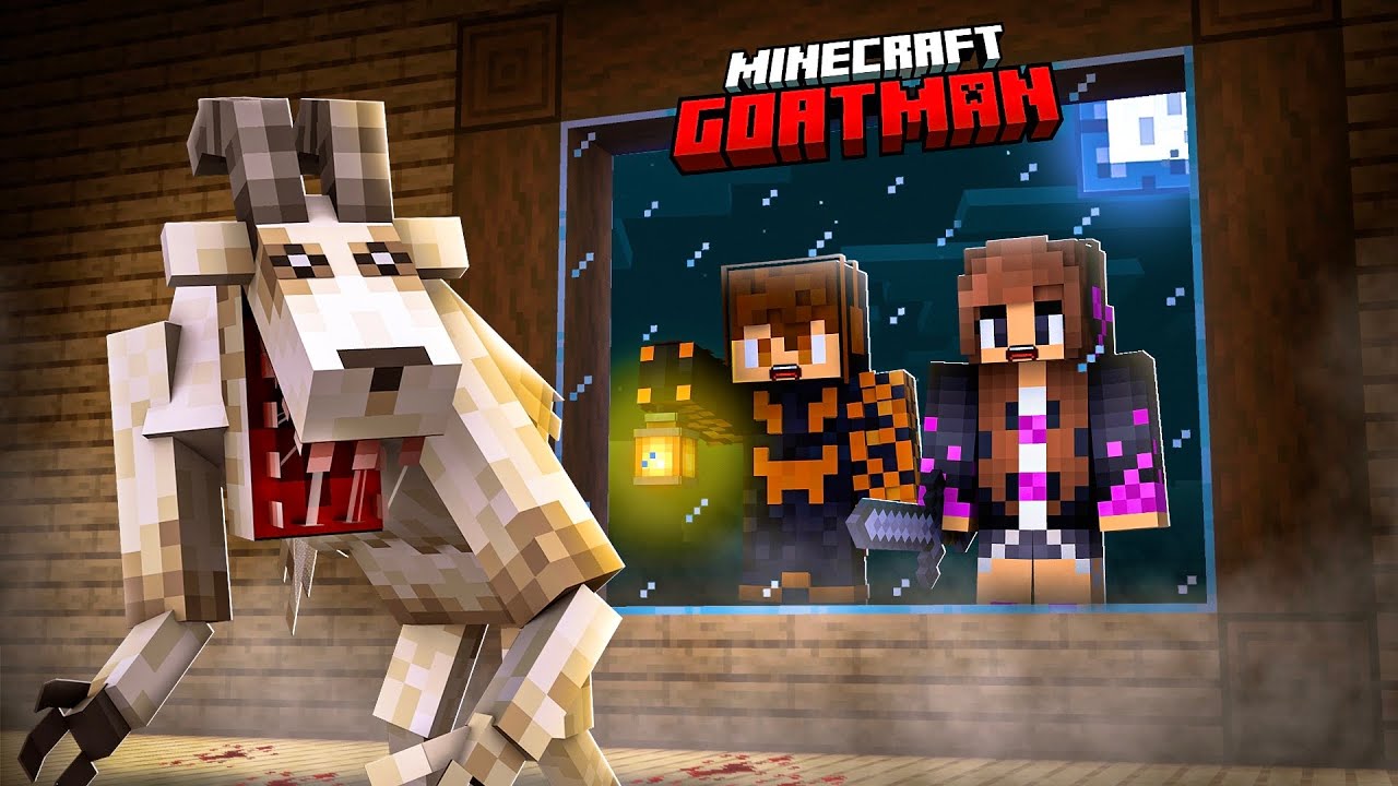 We Survived SCARY GOATMAN In Minecraft! Ft. @PuffPlayzgaming - YouTube