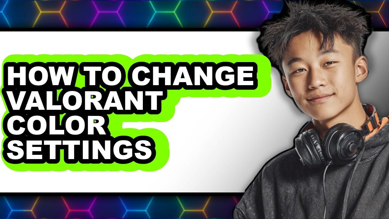 How to Change Valorant Color Settings (updated) - YouTube