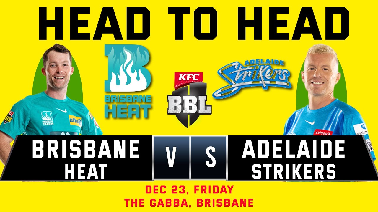 BRISBANE HEAT vs ADELAIDE STRIKERS | BBL | Head to Head Stats | Big ...