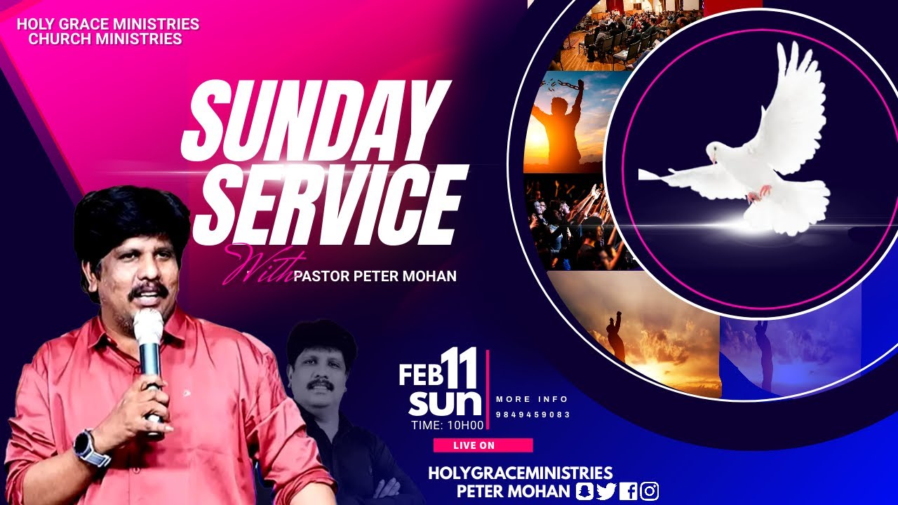 🔴𝐿𝒾𝓋𝑒 | #sunday ServiceLive Stream | 4k | Holy Grace | 10:00AM Live ...