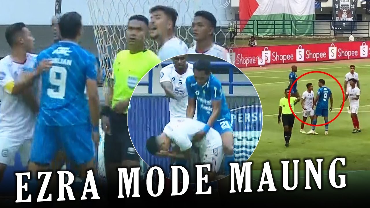 EZRA NGAMUK KE SEMUA PEMAIN AREMA !! Inilah 7 Momen Emosional Ezra ...