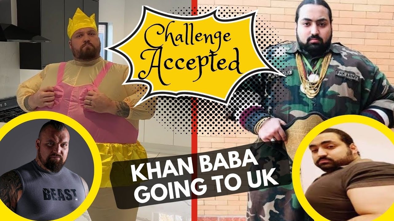 Khan Baba is not World Strongest Man Eddi hall Habibi Come to UK 😂 ...