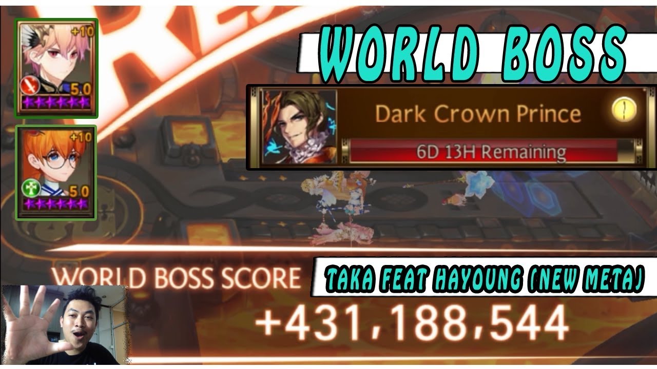 Seven Knights - World Boss Dark Crown Prince Top Rank (NEW META) TAKA ...