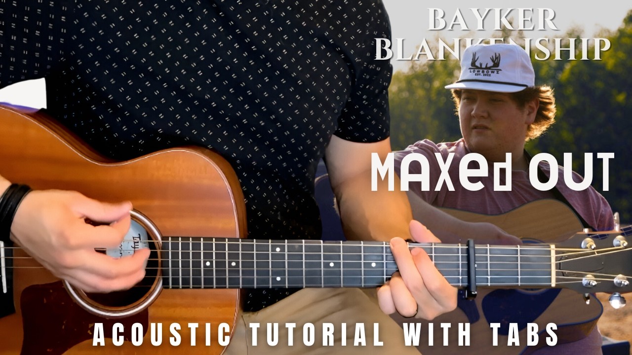 Maxed Out Bayker Blankenship Guitar Lesson with Tabs - YouTube