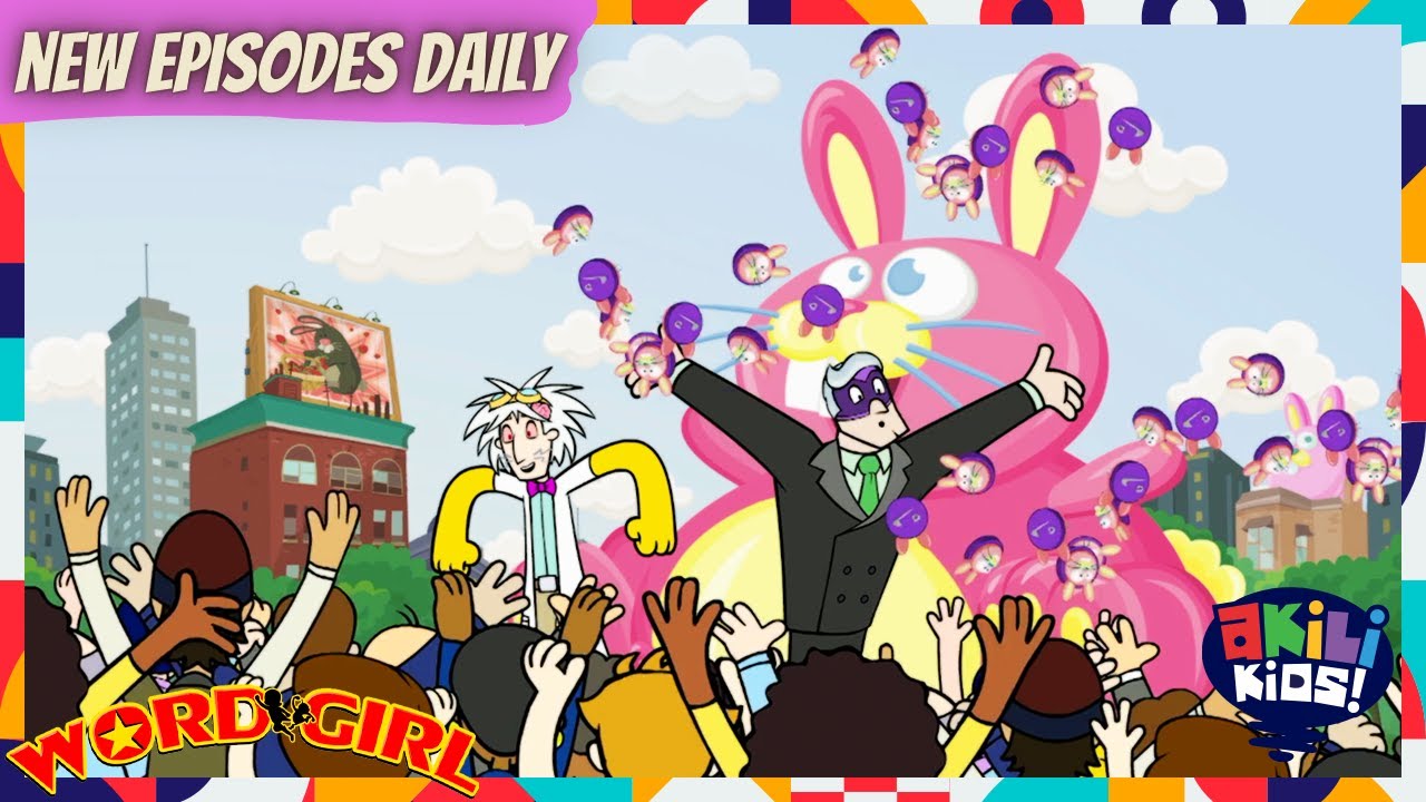 WordGirl | The Invasion Of The Bunny Lovers | Akili Kids! - YouTube