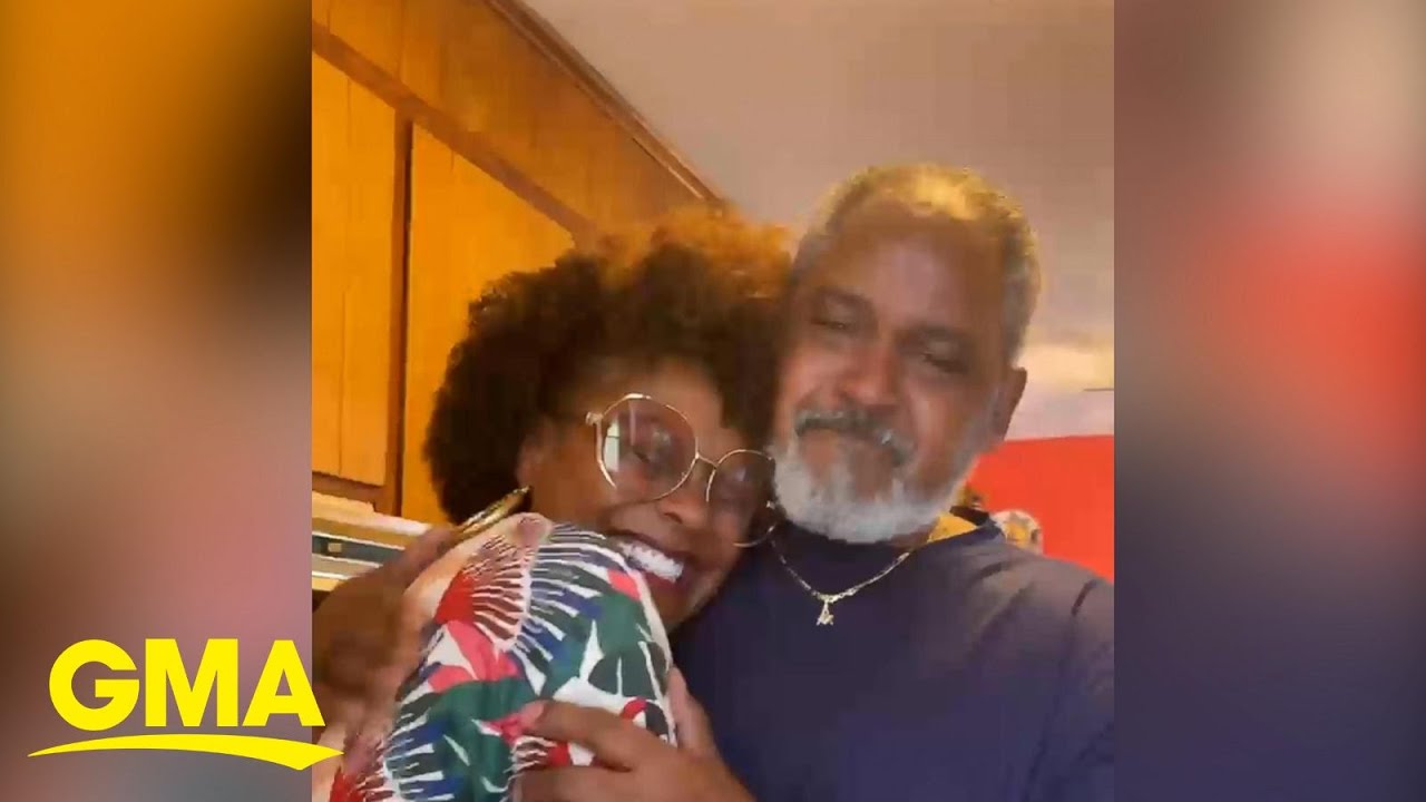 Chef Tabitha Brown hugs her dad for the first time in 524 days | GMA ...