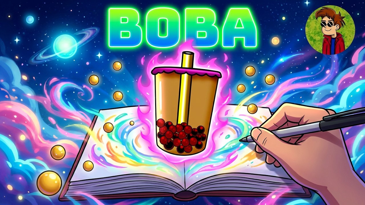 How To Draw A Bubble Tea (Boba Tea) Drink Step By Step | Drawing ...