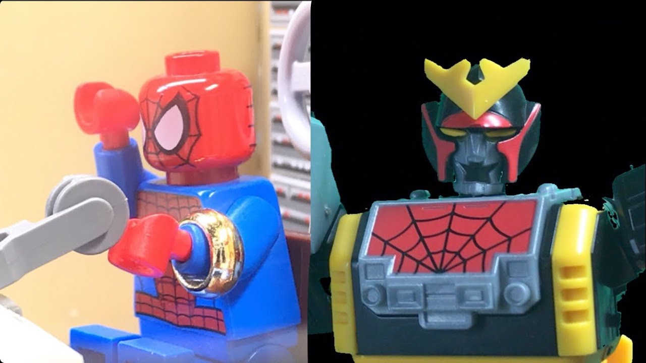 LEGO Japanese Spider-Man(Supaidaman) Leopardon's Scene 1 レオパルドン - YouTube