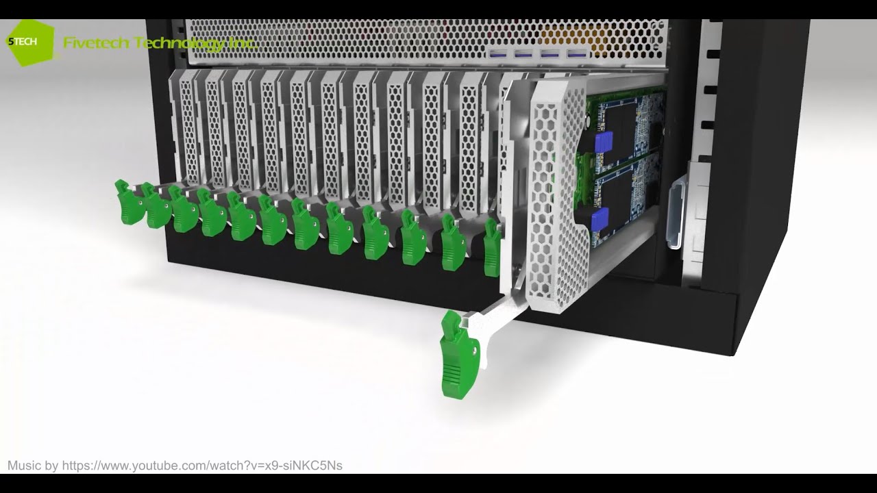 Fivetech Technology Inc.-M.2 Card clipper on blade storage server - YouTube