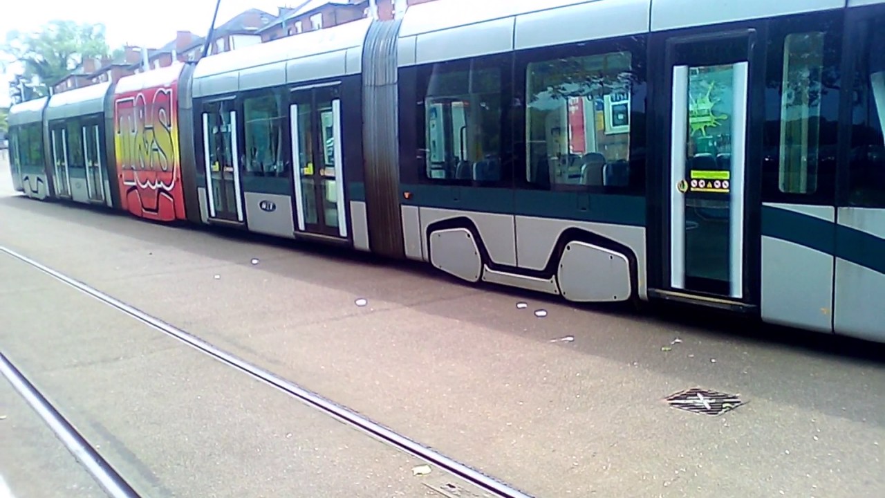 NET Tram 201 just randomly parked at The Forest - YouTube