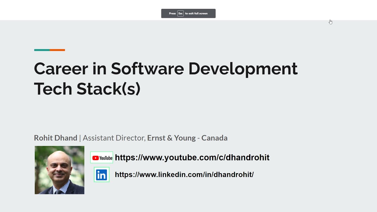 Tech Stack(s) Choices for a Career in Software Development - YouTube
