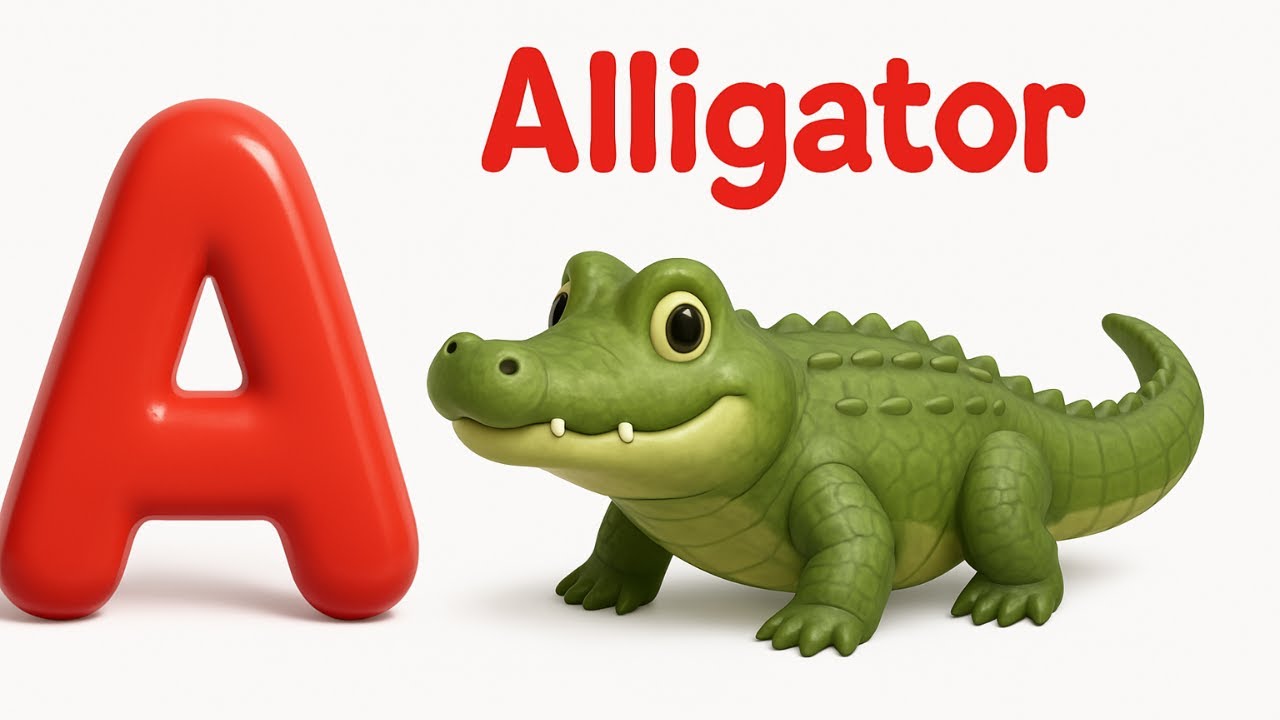 A for Alligator ABCD Song for Kids | Alphabet Rhymes for Nursery | Kids ...