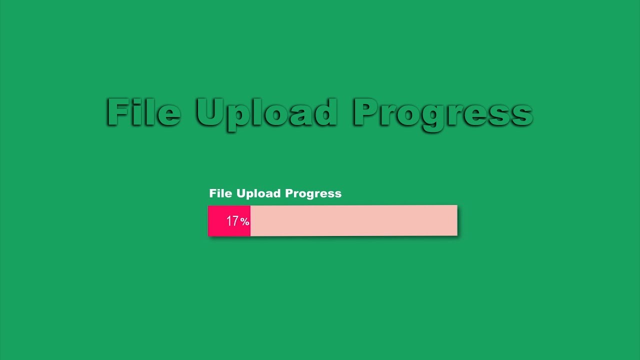 File Upload Progress Green Screen (No Copyright) - YouTube