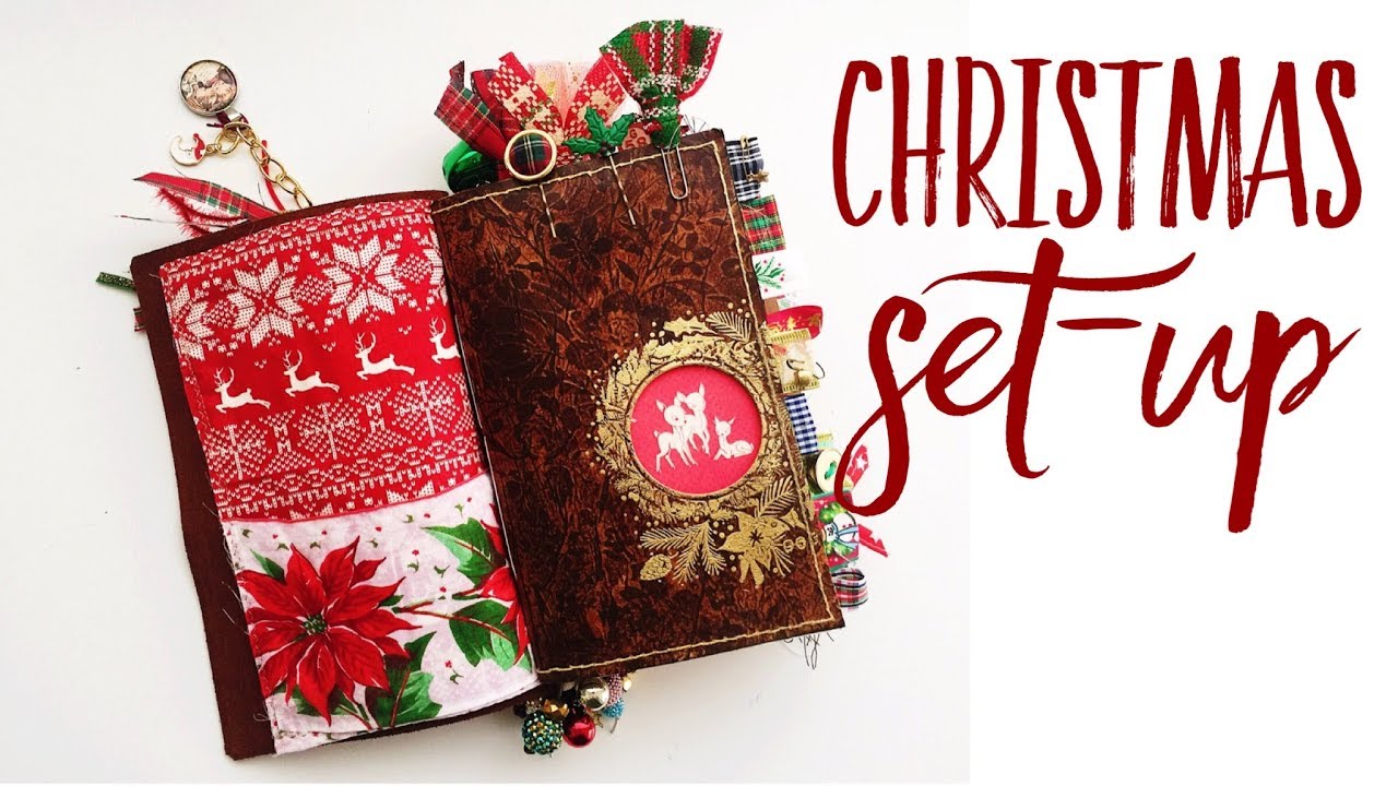 Christmas Traveler's Notebook Setup | December Daily, Planner - YouTube