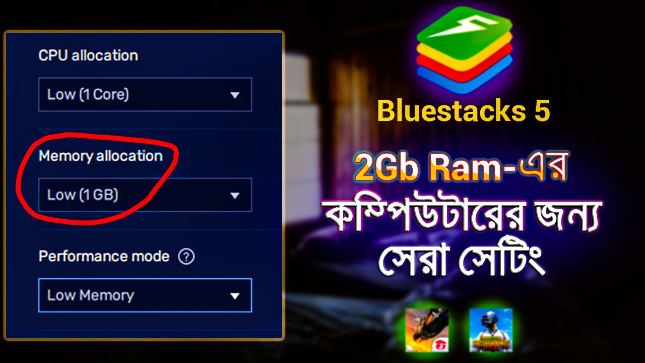 Bluestacks 5 best settings for low end pc - YouTube