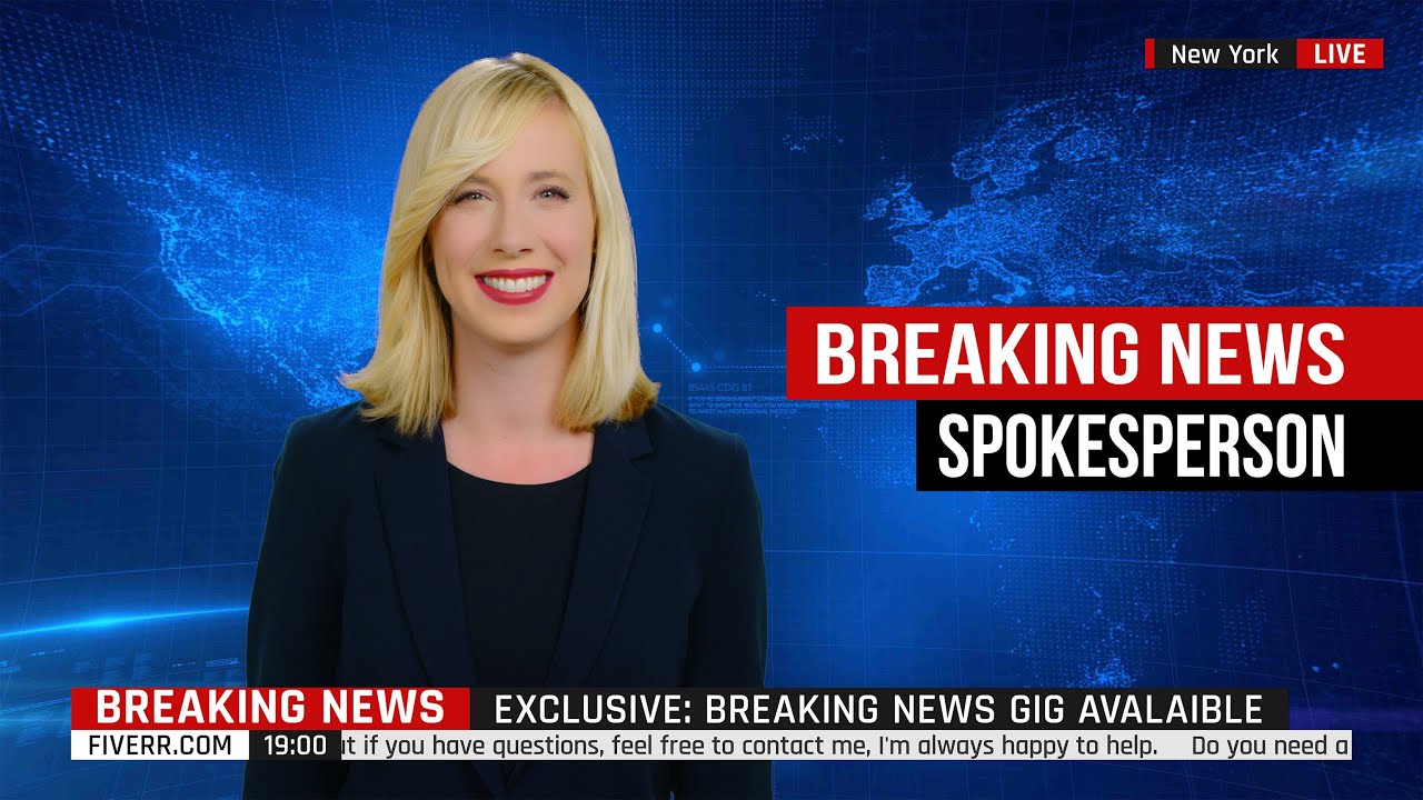 Professional Breaking News Spokesperson Video Services - Make Your Big ...