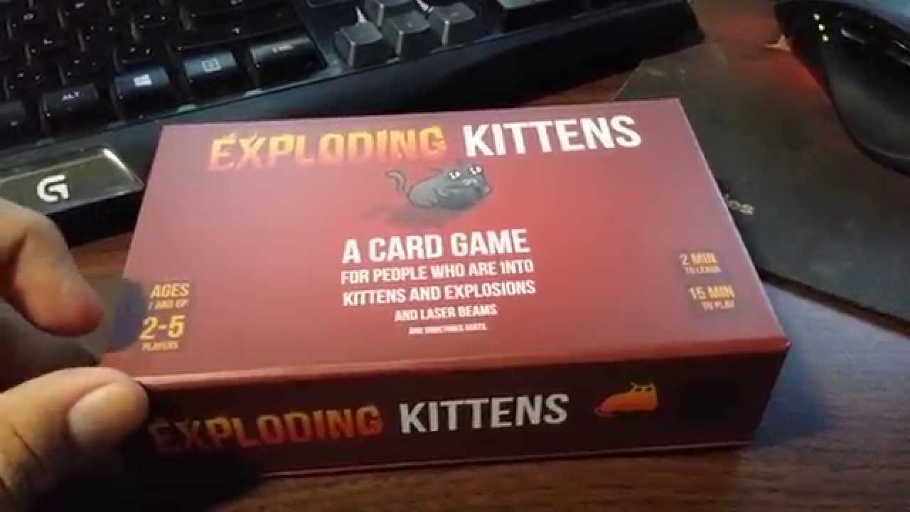 Exploding Kittens box - YouTube