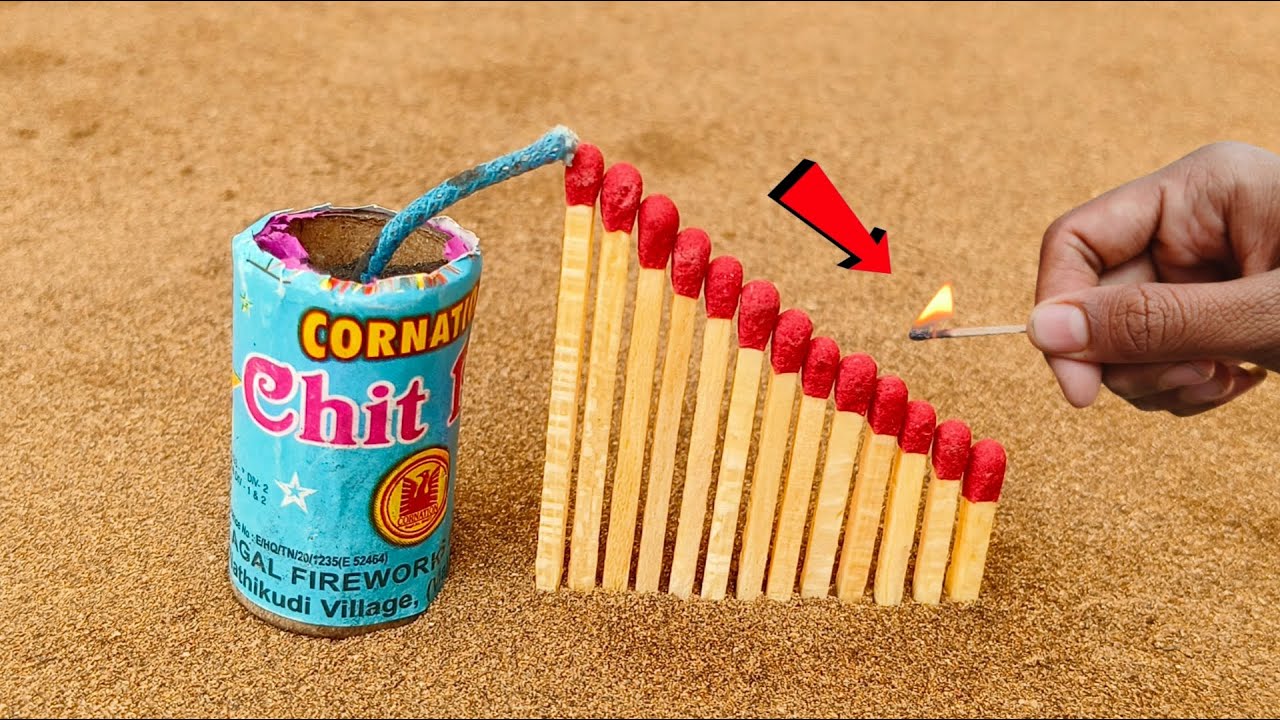 Diwali chit Put Cracker And Red Colour Matchstick | दिवाली बिलकुल नया ...