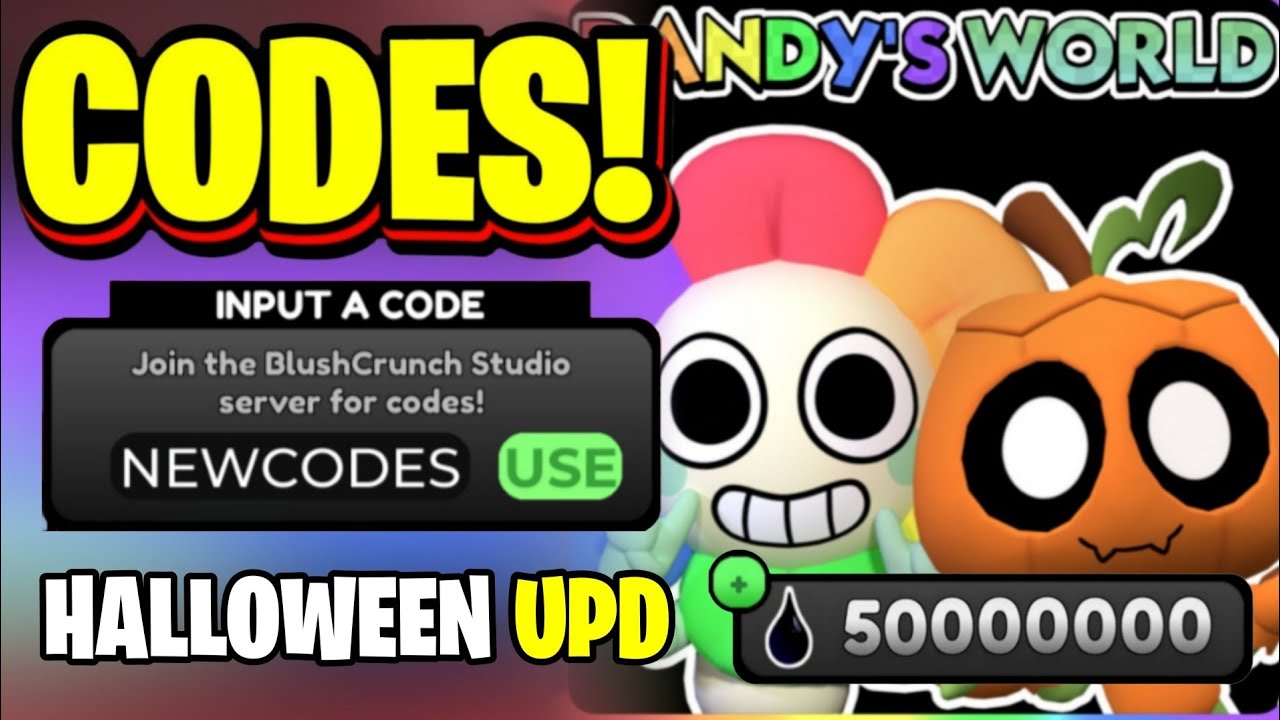 *NEW* ALL WORKING HALLOWEEN UPDATE CODES FOR DANDY'S WORLD IN 2025 ...