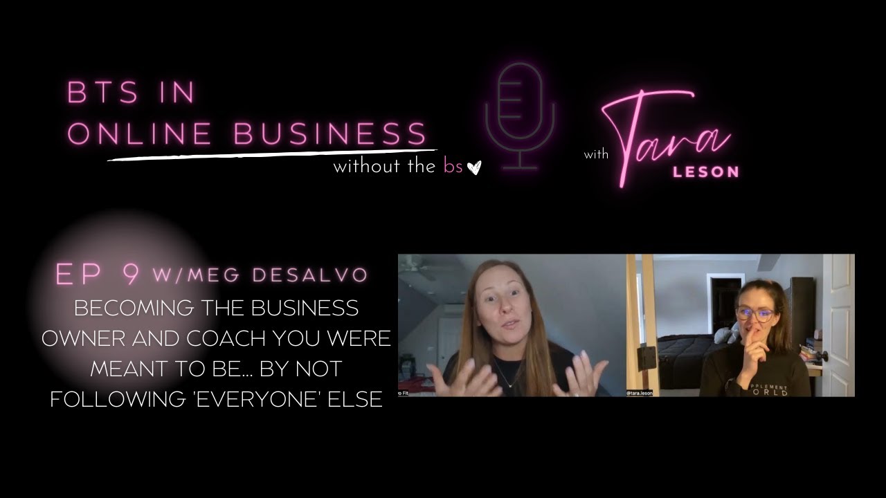 Becoming the business owner and coach you were meant to be... by not ...