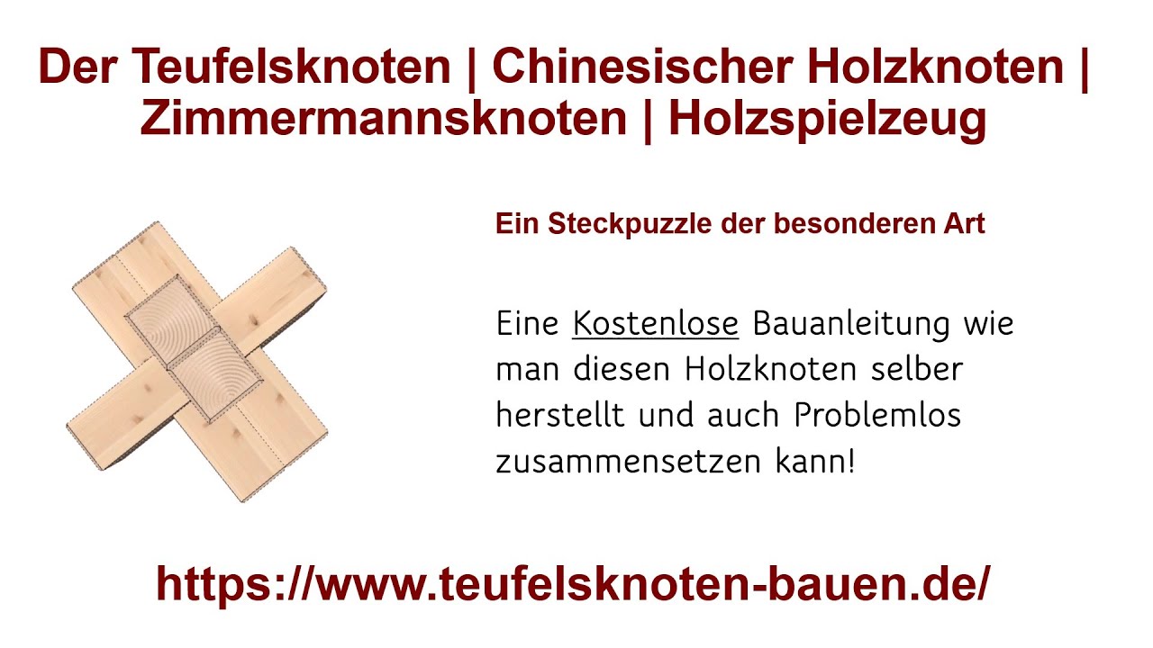 Holzknoten: Kostenlose Bauanleitung → Zimmermannsknoten | Teufelsknoten ...