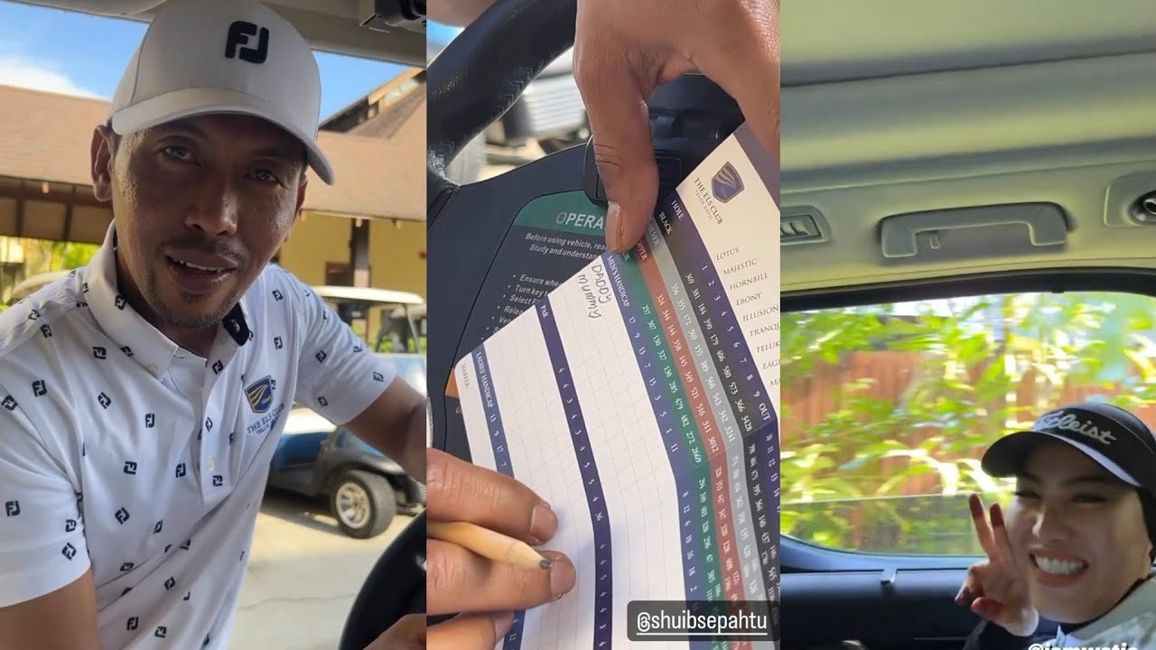 Romantiknya Shuib & Watie main golf siap tulis nama gelaran mereka ...