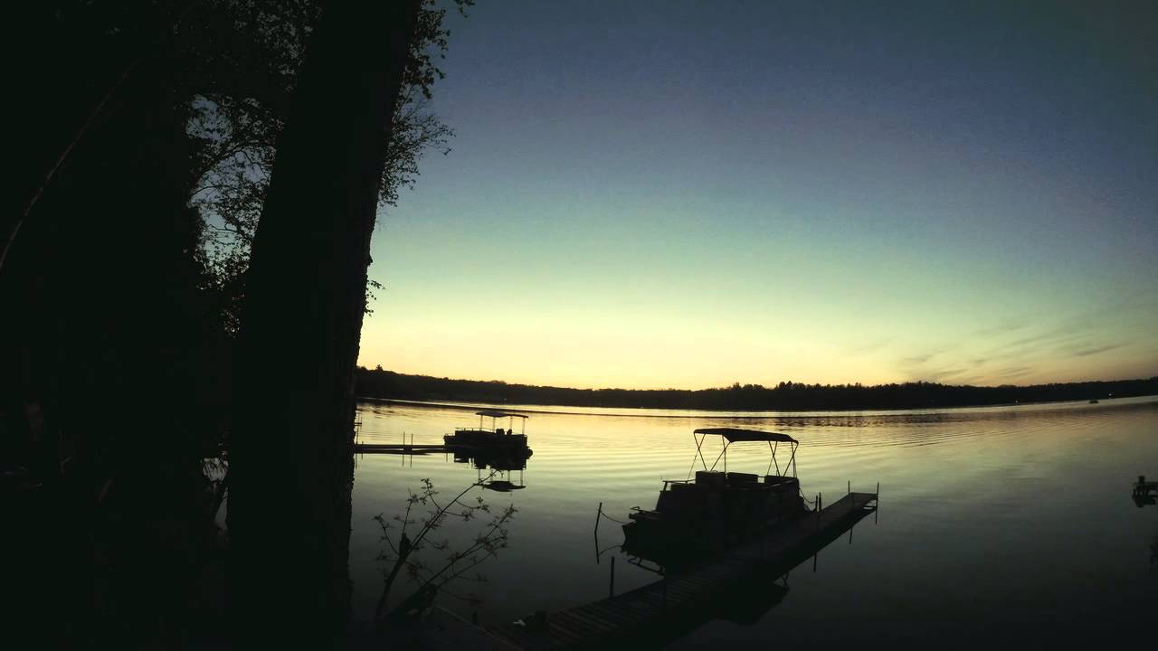 Sunset on Loon Lake, Hale Michigan. - YouTube