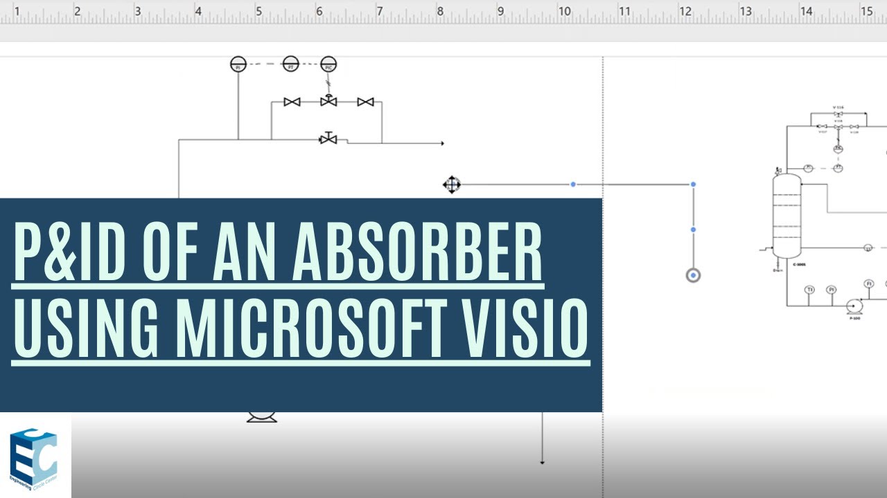 P&ID Of An Absorber Using MS-Visio P.2 - YouTube
