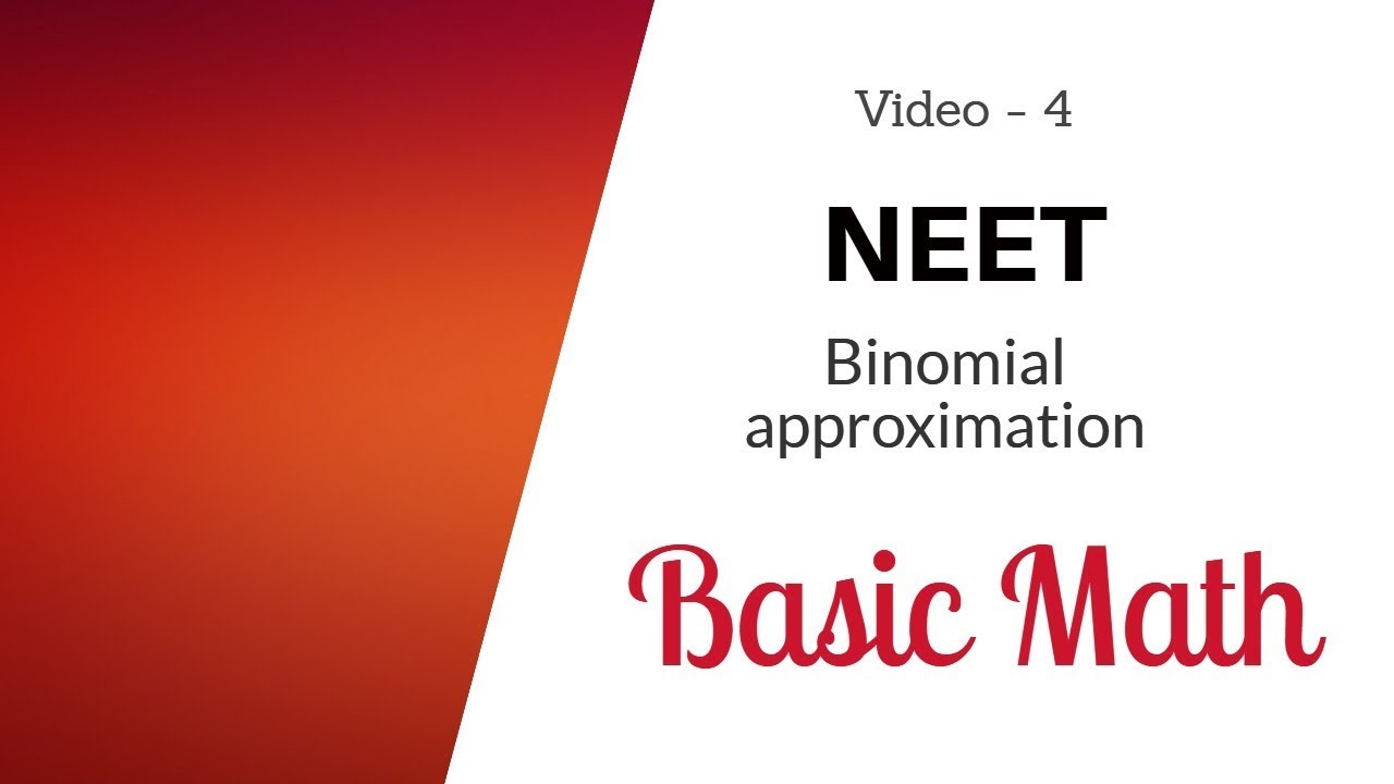 Binomial approximation | Basic Math | NEET |Homework - YouTube