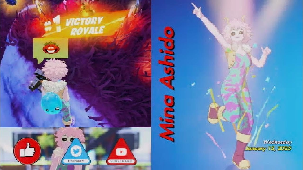 *NEW* Fortnite - Mina Ashido - Gameplay - First Look - January 15, 2025 ...