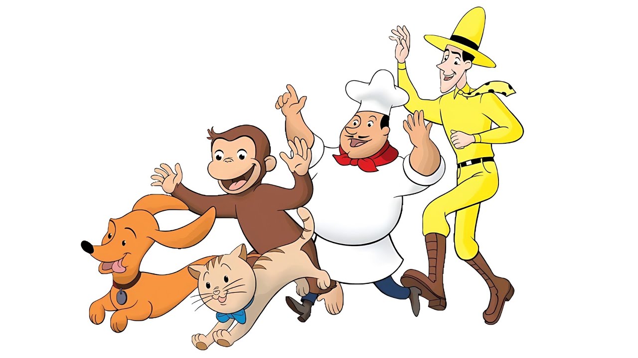belajar menggambar curious george ( george dan pria bertopi kuning ...