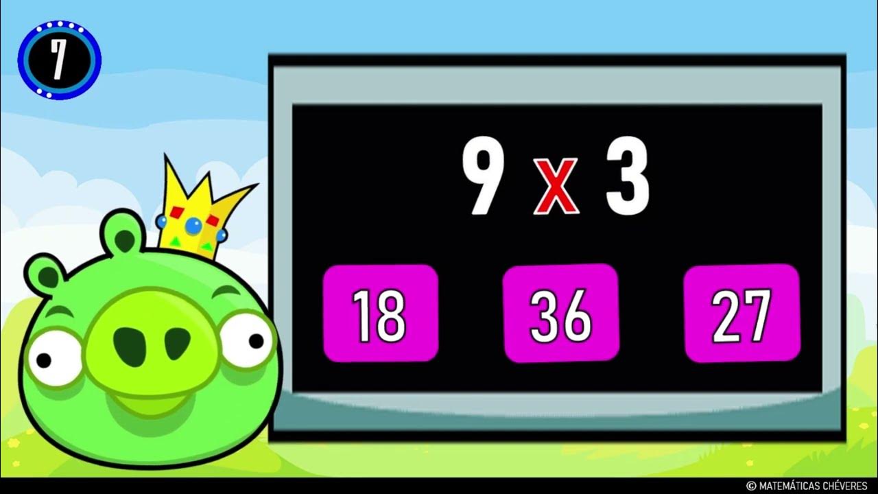 Tabla de multiplicar del 9- Angry Birds I 😵 Angry Birds Multiplication ...