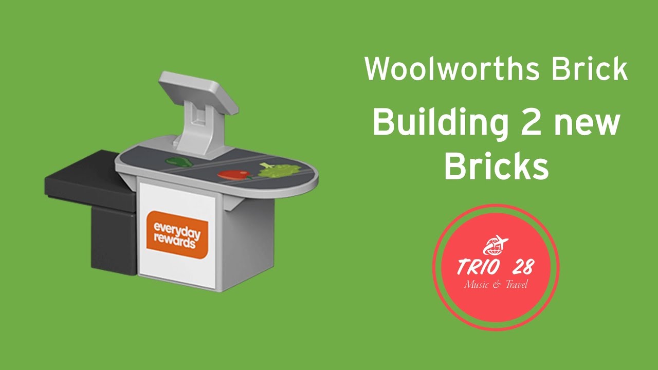 Building two new Woolworth bricks and looking into our half built shop ...