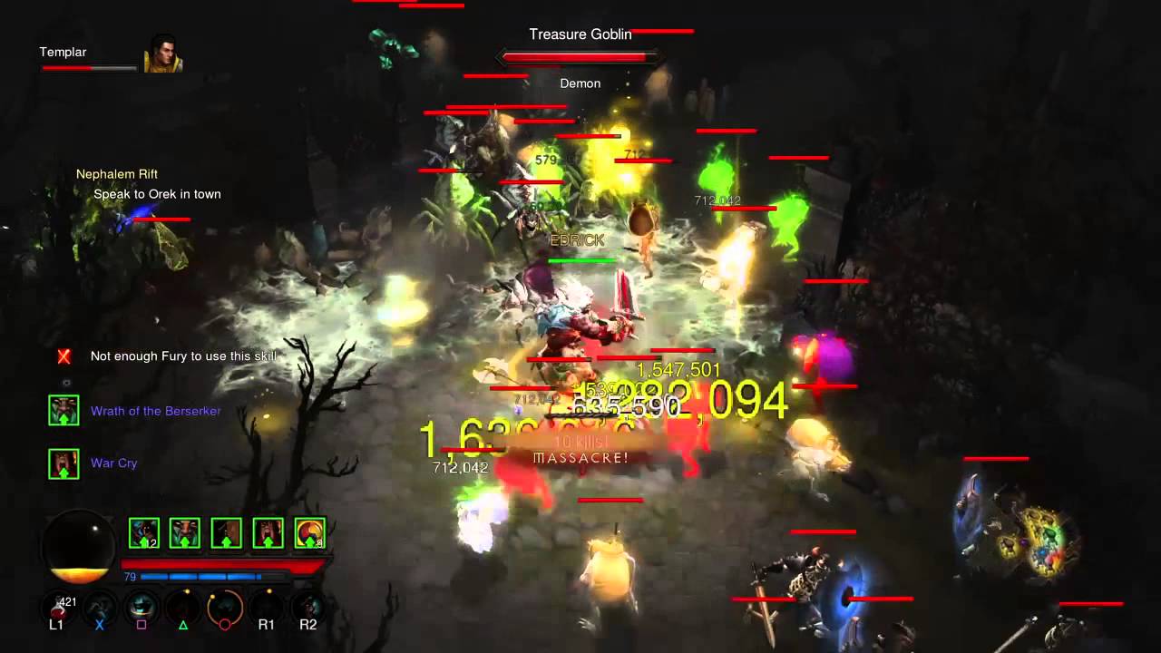 DIABLO 3 PS4 PATCH 2.12 CRAZY GOBLIN SPAWN - YouTube