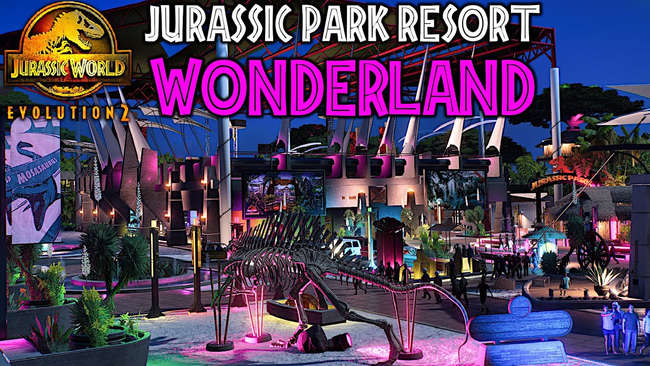EPIC PARK BUILD Jurassic Park Resort And All Feathered Dinosaurs ! Jurassic World Evolution 2 ...