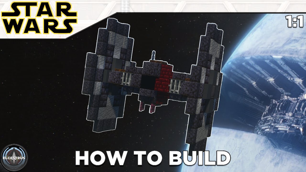 First Order TIE/sf fighter | Minecraft Star Wars tutorial - YouTube