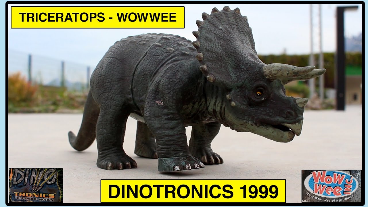 Vintage Toys - 1999 WowWee Dinotronics Triceratops - YouTube